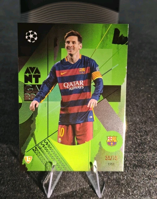 TOPPS LIONEL MESSI /75 Green FC Barcelona Total Football Avant-Garde ...