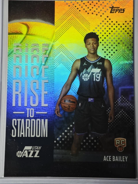 2025-26 TOPPS ACE Bailey Rise To Stardom Rainbow Foil Rookie Utah Jazz ...