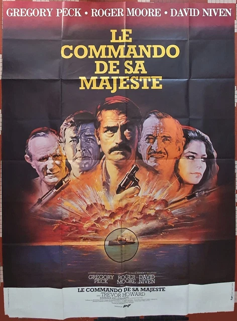 AFFICHE CINÉMA 1980 LE COMMANDO DE SA MAJESTE 160 x 120 EUR 4,00 ...