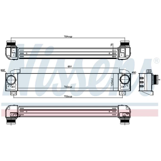 INTERCOOLER REFRIGERADO POR Aire Aluminio para Peugeot RCZ 308 I 4A_ 4C ...
