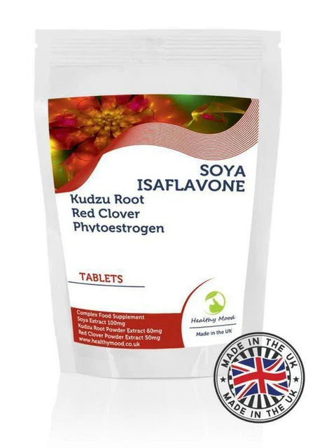 SOYA ISAFLAVONE KUDZU Root Red Clover Complex 90 Tablets Pills ...