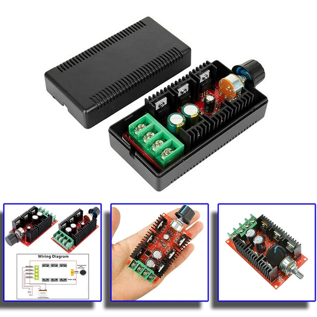 10-50V 40A DC Motor Speed Control Model PWM HHO RC Controller 12V 24V ...