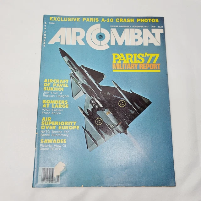 AIR COMBAT AVIATION Aircraft Airplane Magazine November 1977 Volume 5 ...