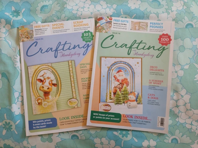 CRAFTING WITH HUNKYDORY Bundle of 2 Magazines Issue 78 & 81 £4.88 ...