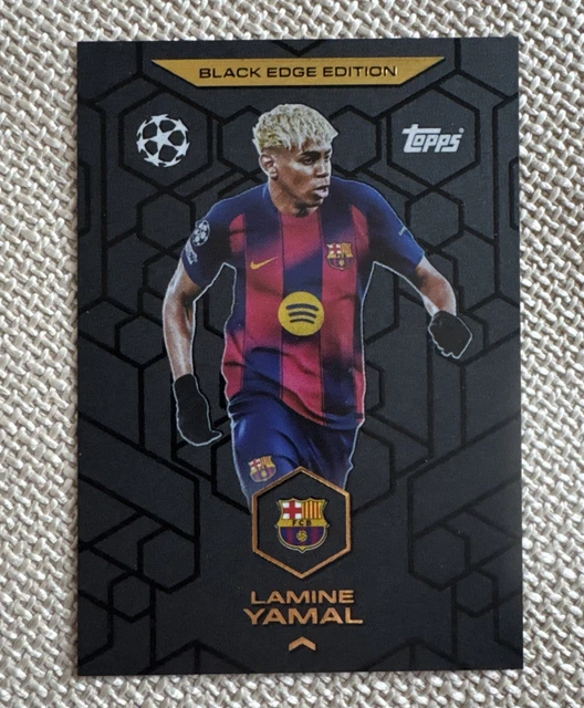 TOPPS MATCH ATTAX 2025/2026 lamine Jamal Black Edge Edition #BE 3 MINT £12.55 - PicClick UK