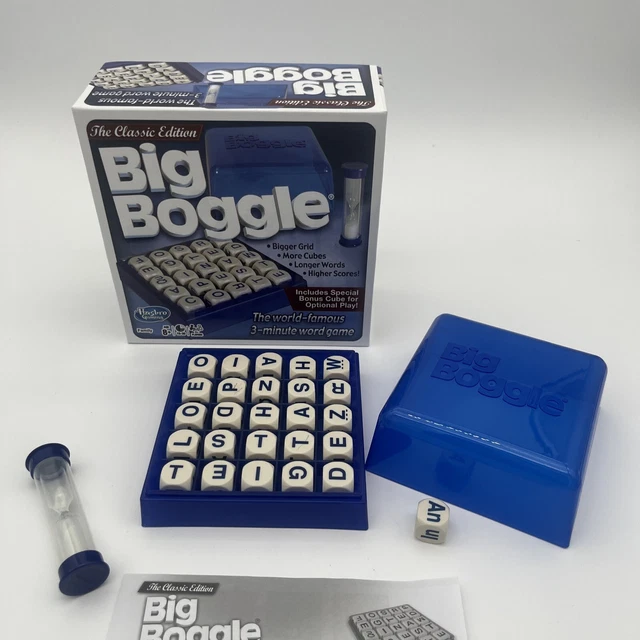 HASBRO BIG BOGGLE CLASSIC EDITION 100% COMPLETE 2017 Family Game Night ...