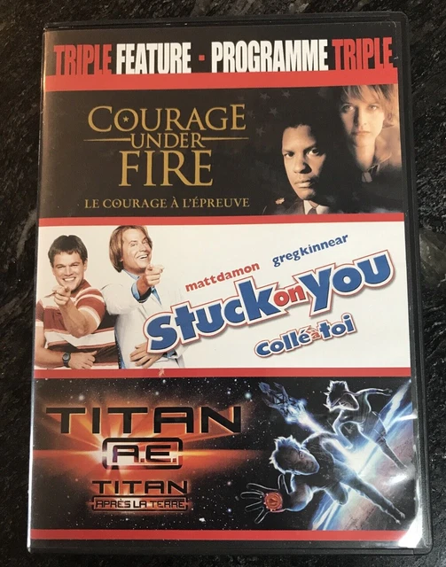 TRIPLE FEATURE COURAGE under fire+Stuck on you + Titan AE (dvd ...