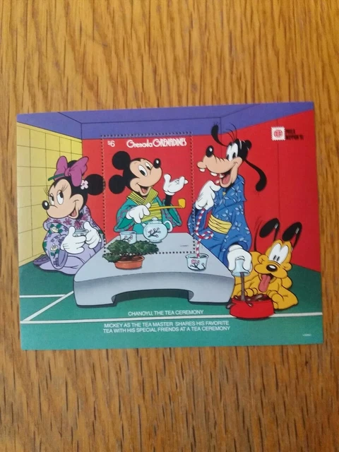 DISNEY-MICKEY MINNIE PLUTO Goofy Visit In Japan On Mini Sheet MNH ...