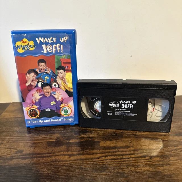THE WIGGLES WAKE Up Jeff VHS, 2001, Blue Clam Shell 15 Songs Tested ...