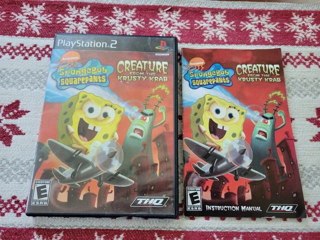 SPONGEBOB SQUAREPANTS: CREATURE from the Krusty Krab - Ps2 - Case Only ...