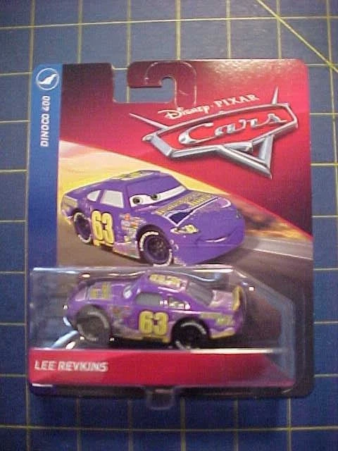 DISNEY PIXAR CARS Lee Revkins #63! Dinoco 400 Series! Nip Transberry ...