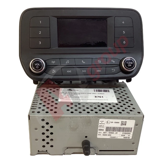 FORD TRANSIT CUSTOM Radio Head Unit + Screen Jk2T-18D832-By 2013-17 ...