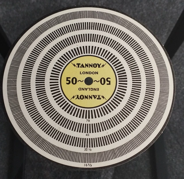 TANNOY VERY RARE Turntable Strob Disc £11.12 - PicClick UK