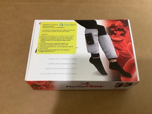 PLASMA FLOW MANMED THROMBOSIS DVT Prevention Charger Vascular Therapy ...