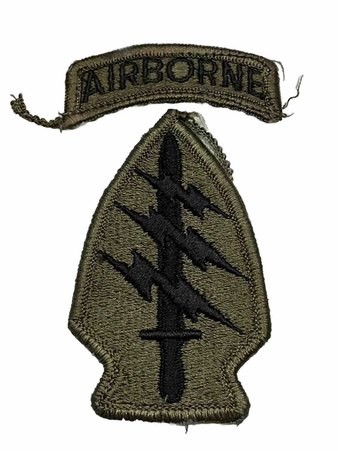 VIETNAM ERA U.S. Army Special Force Group Airborne Merrowed Edges ...