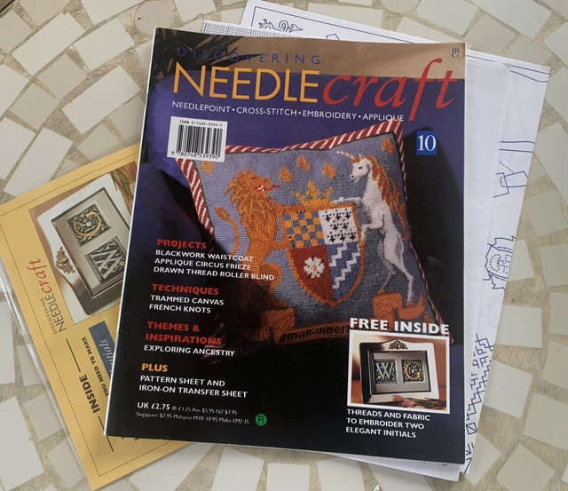 DISCOVERING NEEDLECRAFT MAGAZINE Number 10 Pattern Transfer Sheet ...