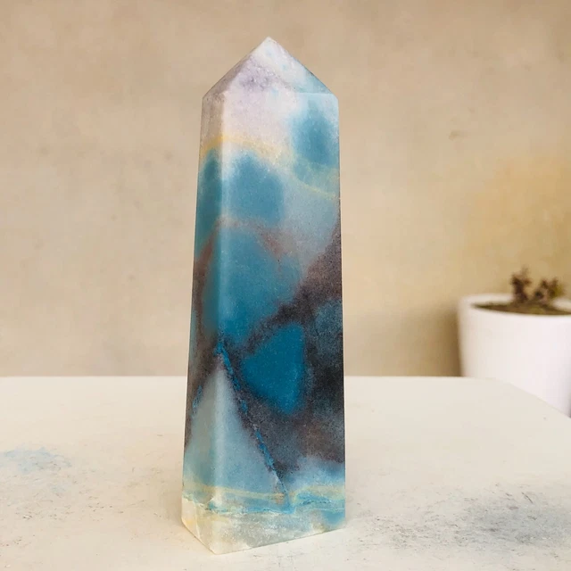 197G NATURAL TROLLEITE Quartz Crystal Obelisk Wand Point Mineral ...