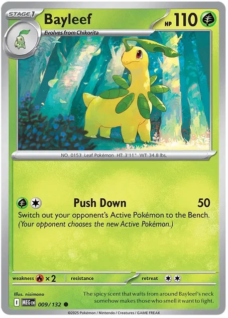 BAYLEEF 009/132 COMMON Mega Evolution $1.90 - PicClick CA