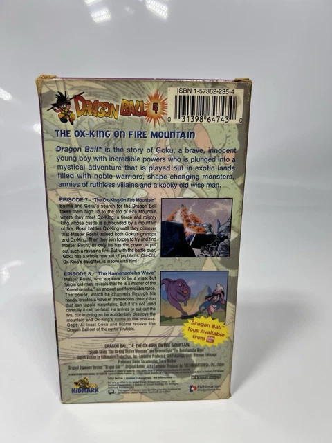 DRAGON BALL 4: Ox-King on Fire Mountain (VHS, 1998, Dubbed) Rare Blue ...