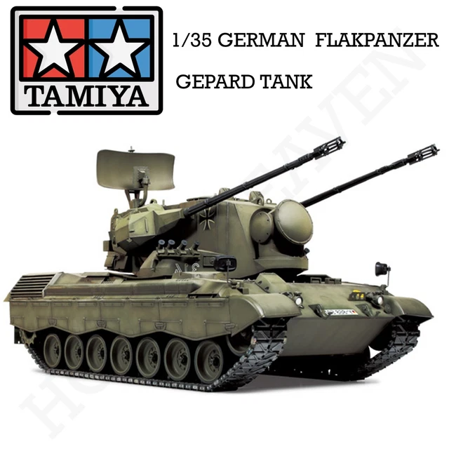 TAMIYA 1/35 FLAKPANZER Gepard Tank Military Model Kit Fast Shipping ...