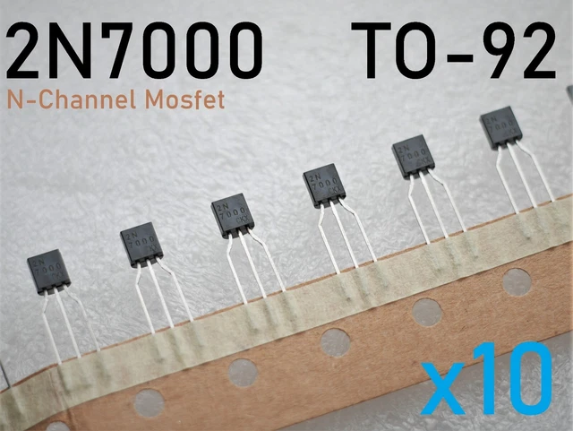 2N7000 MOSFET TRANSISTOR TO-92 N-Channel Mosfet 60V 0.2A EUR 1,36 - PicClick DE