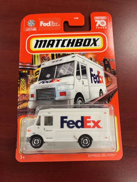 MATCHBOX FEDEX EXPRESS Delivery 2023 70th Anniversary Card FedEx Truck ...