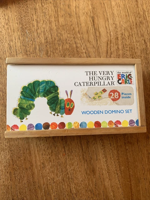 THE VERY HUNGRY Caterpillar Wooden Domino Set Kids Toddler Activity Toy ...