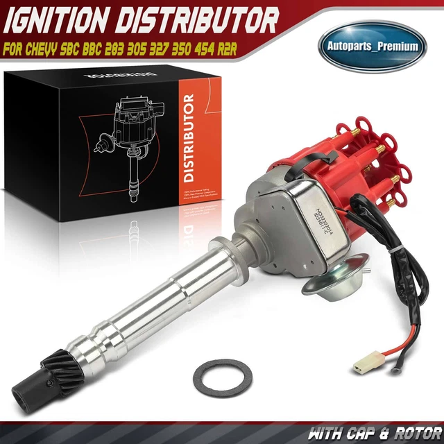 IGNITION DISTRIBUTOR W/ Cap & Rotor for Chevy SBC BBC 283 305 327 350 ...