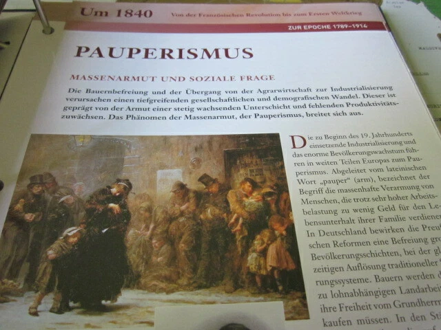 GESCHICHTE EUROPAS 1787-1888 Epoche Der Pauperismus Massenarmut um 1840 ...