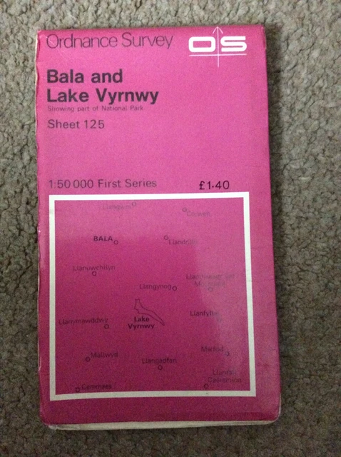BALA & LAKE Vyrnwy, by Ordnance Survey (Sheet map, folded, 1974 List ...