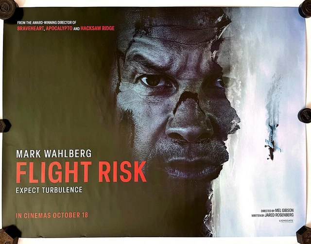 FLIGHT RISK QUAD Movie Cinema Poster (30x40") Original and Genuine! £7. ...