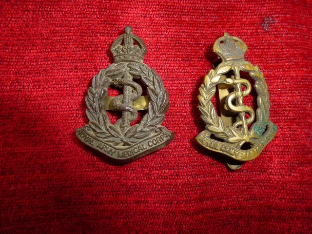 WW2 BRITISH RAMC Royal Army Medical Corps Cap Badges Economy Plastic ...