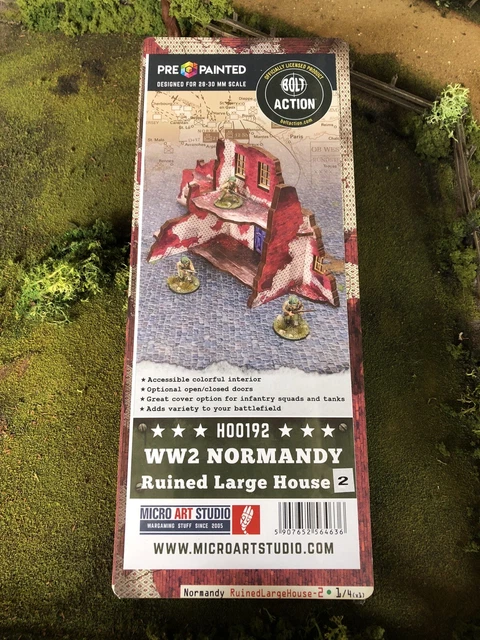 MICRO ART STUDIO - 28mm Scale WW2 Normandy Ruined Large House #2 Bolt ...