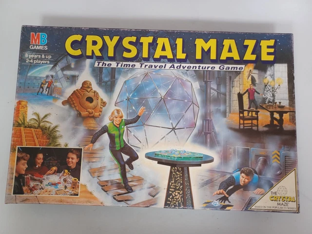 CRYSTAL MAZE VINTAGE MB Games Board Game 1991 Boxed Missing Some Parts ...