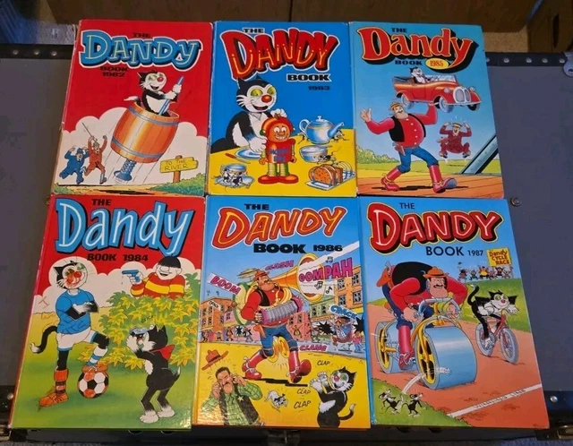 LOT OF 6 The Dandy Book 1980's Annuals £10.00 - PicClick UK