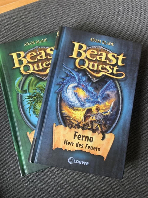 BEAST QUEST 01. Ferno Herr des Feuers & 02. Sepron, König der Meere EUR ...