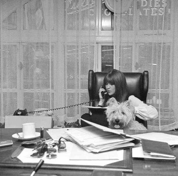 CATHY MCGOWAN ENGLISH Television Personality pictured in her o- 1968 ...