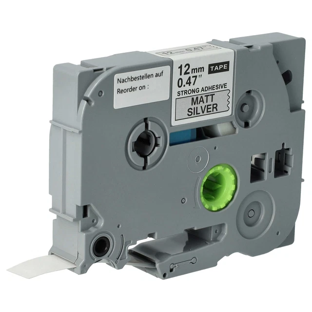 CINTA ETIQUETAS PARA Brother PT 1830SC 1830VP 1830 1850 negro plateado ...