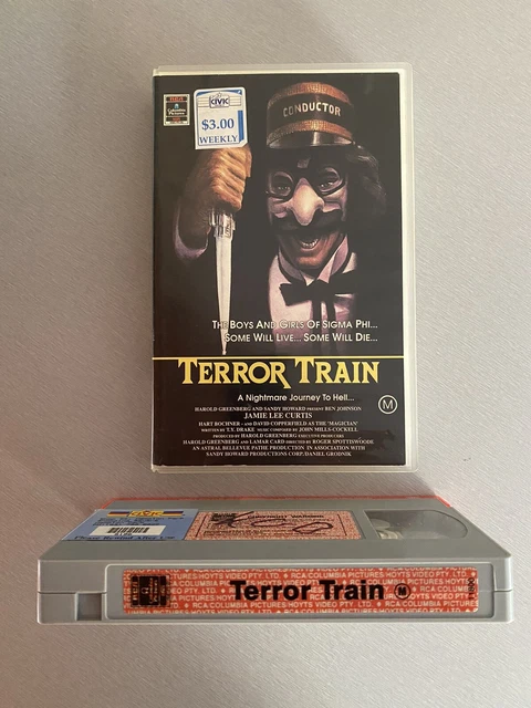 TERROR TRAIN VHS Big Box Ex Rental Horror Thriller Video Tape Jamie Lee ... TERROR TRAIN VHS Big Box Ex Rental Horror Thriller Video Tape Jamie Lee ...