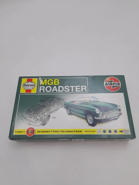 AIRFIX HAYNES MGB ROADSTER Model Kit with Paints & Glue. Scale 1:32 EUR ...