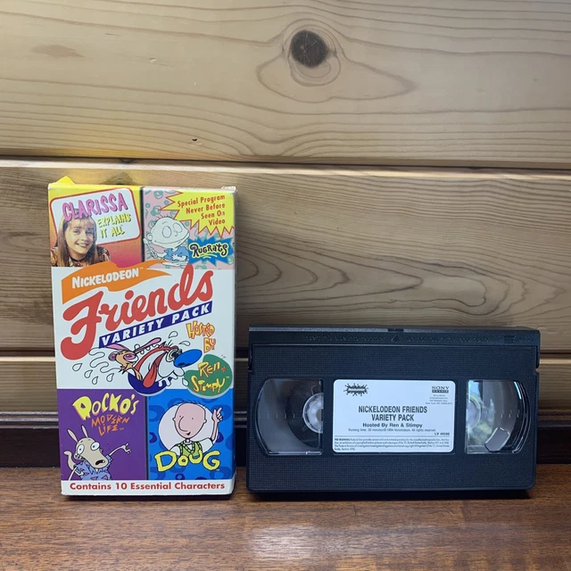 NICKELODEON FRIENDS VARIETY Pack Ren Stimpy VHS 1994 Rugrats Clarissa ...