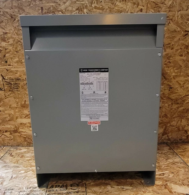 NEW MGM 75KVA Transformer 3 Phase 240V-208V/120V Delta WYE 220v 230v ...