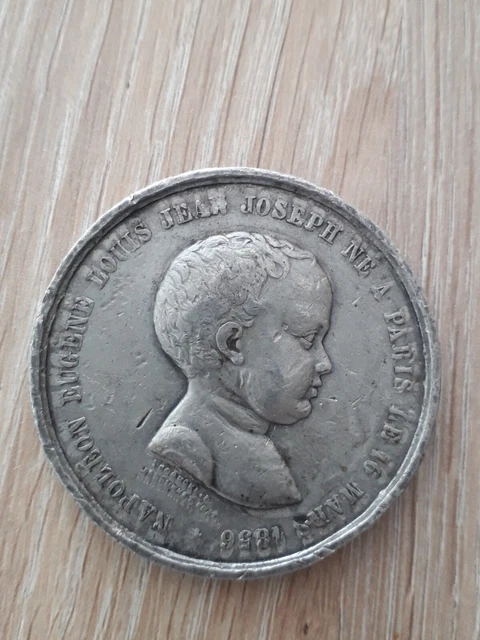 MÉDAILLE BAPTÊME DE Napoléon II 1856 EUR 10,00 - PicClick FR