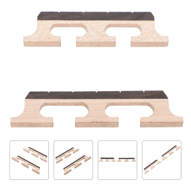 2 PCS STEG Für 4-saitiges Banjo Banjo-Brücke Music Fräulein EUR 7,78 - PicClick DE