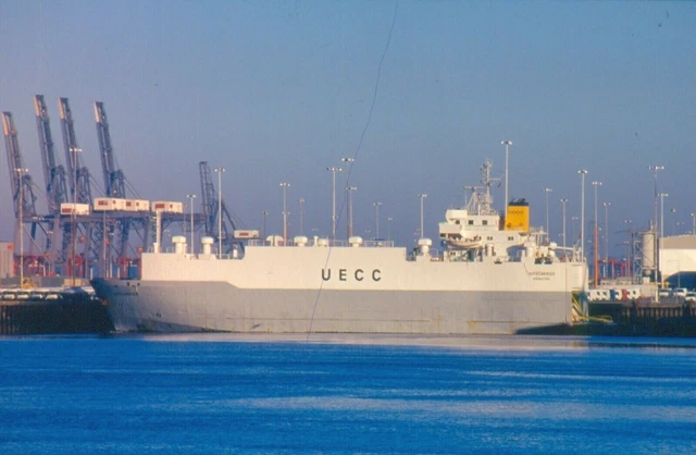 ORIGINAL SHIP COLOUR Slide Vehicle Carrier Uecc Autocarrier In ...