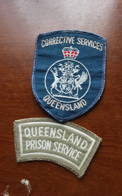 2 QUEENSLAND Australian Corrective Services Patch Cloth Badges £5.00 - PicClick UK