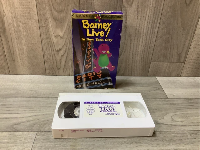 BARNEY - LIVE In New York City (VHS, 1994, Classic Collection) Rare £42 ...