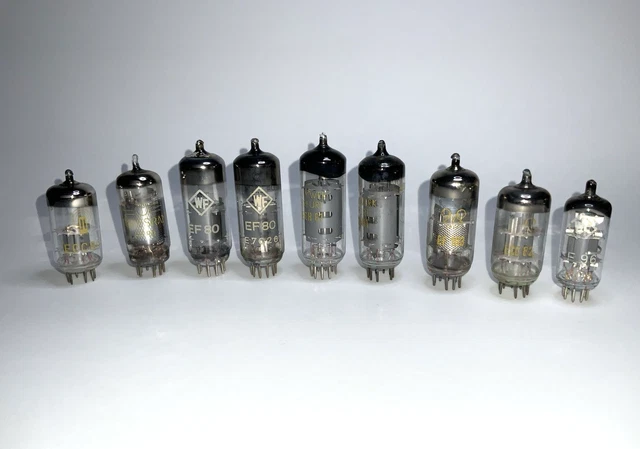 BUNDLE OF TUBES ECC 82 ECC 84 ECH 81 EF 80 EF 89 EF 96 EF 183 without ...