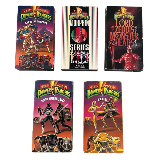 MIGHTY MORPHIN POWER Rangers 5 VHS Tapes Vintage Lot 1993 1995 Used £27 ...