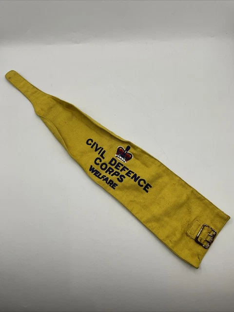 CIVIL DEFENCE WELFARE Corps Arm Band (S) £10.10 - PicClick UK